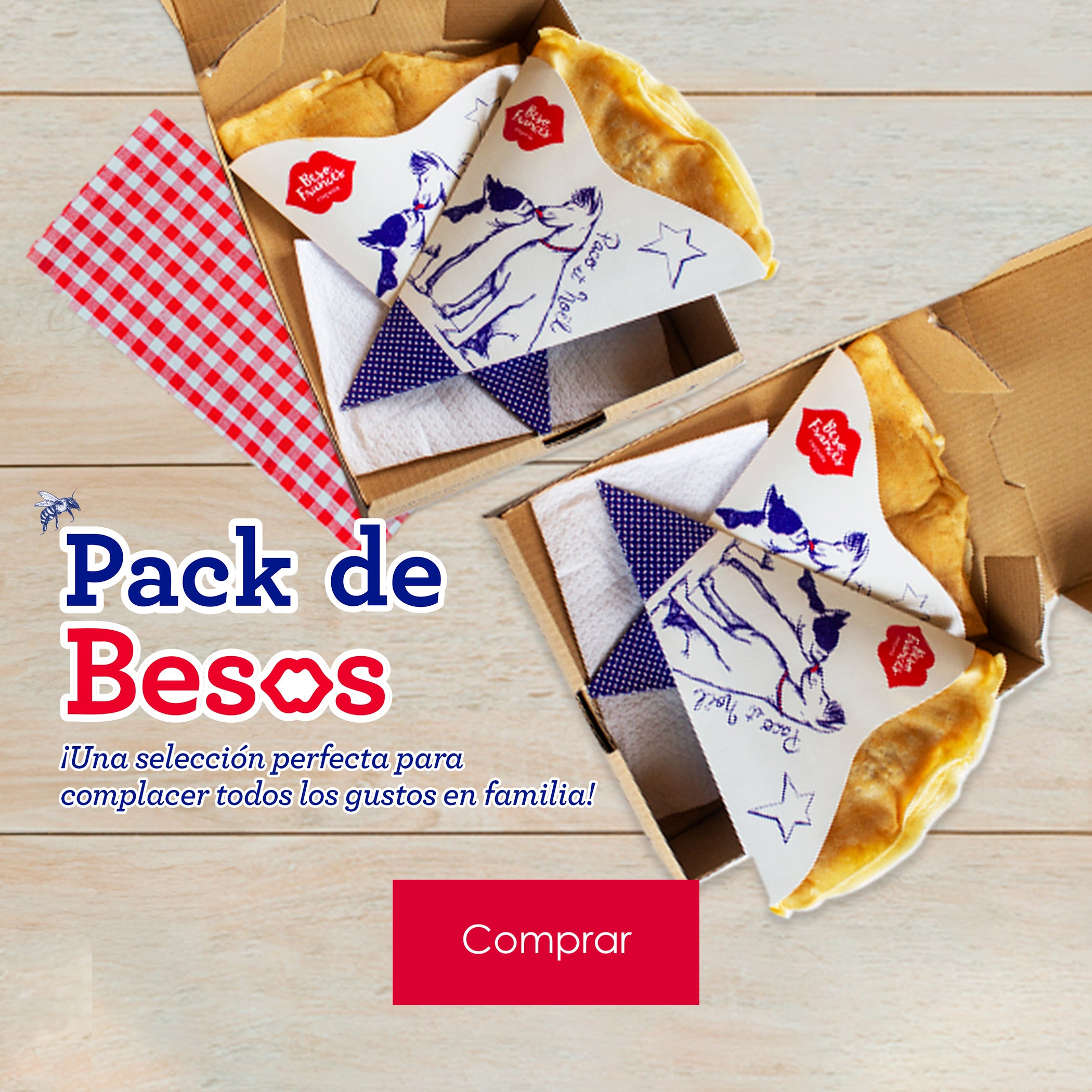 Crepería dulces y salados | Sándwiches | Beso Francés